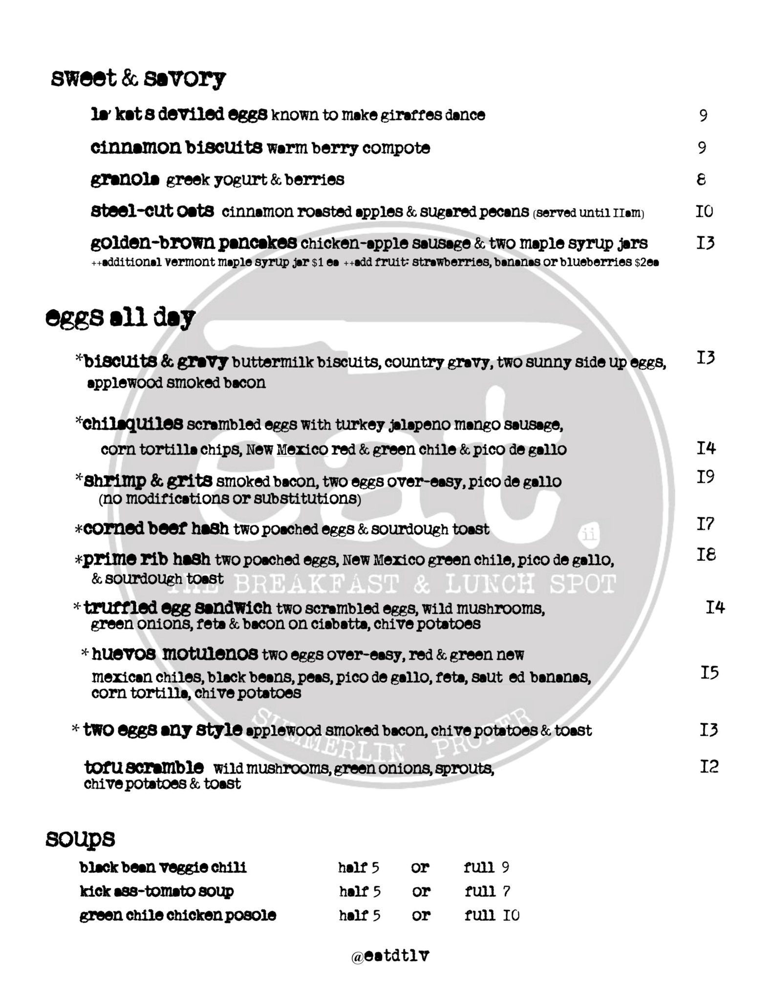 menu | eat downtown