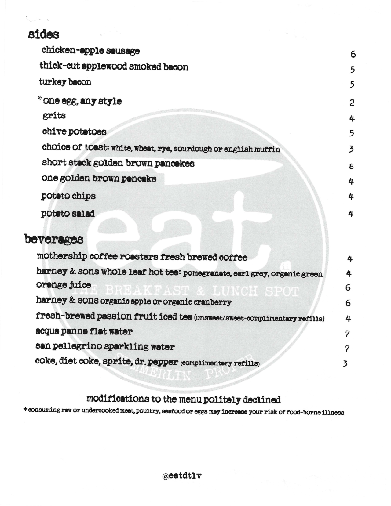menu | eat downtown